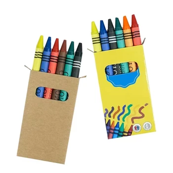 Custom Logo Wholesale Cheap Beeswax Non Toxic Crayons Set For Kids 4 ...