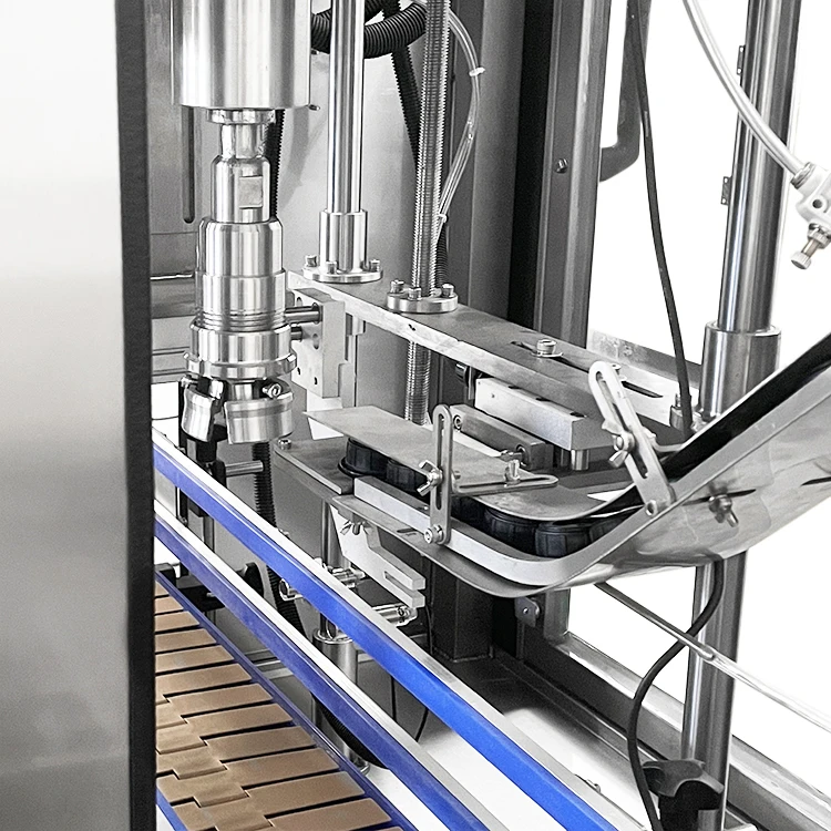 Fully Automatic Servo Large Barrel Positioning Lid-Placing and Capping ...