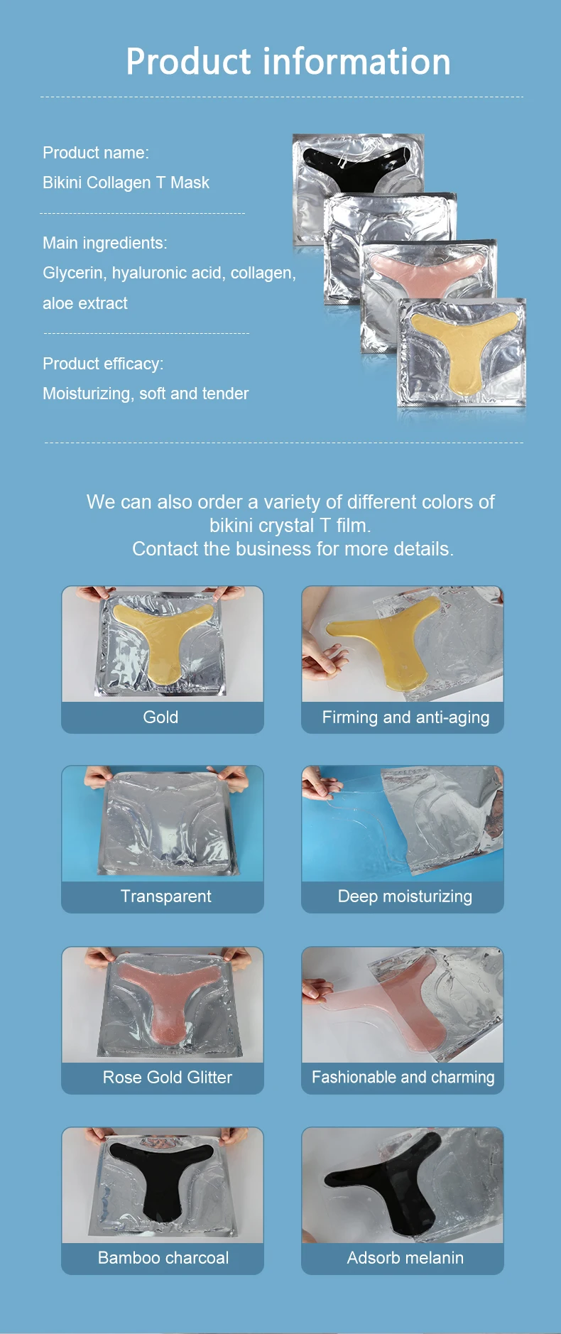 Collagen Crystal Vagina Mask - Whitening Moisturizing Mask