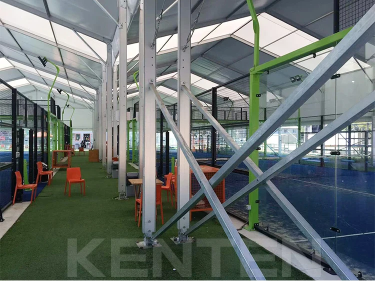 Outdoor Sports Hangar Padel Court Covers Panel Roof Designs