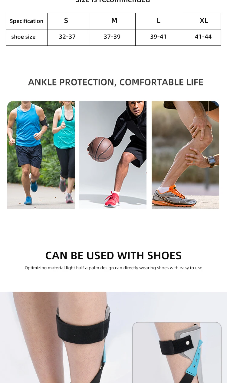 AFO Brace Drop Foot Support Splint Medical Ankle Foot Orthosis Support Drop Foot Postural ...