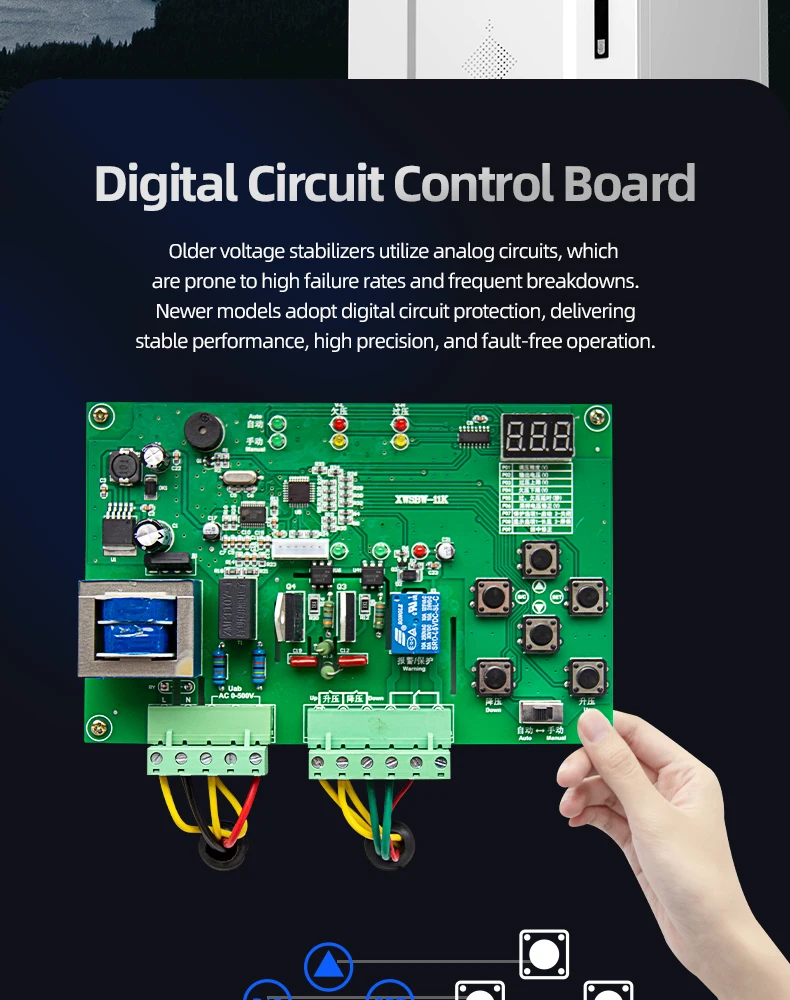 Three-Phase Compensated Static Stabilizer 75kva 100kva 150kva 380v Ac ...