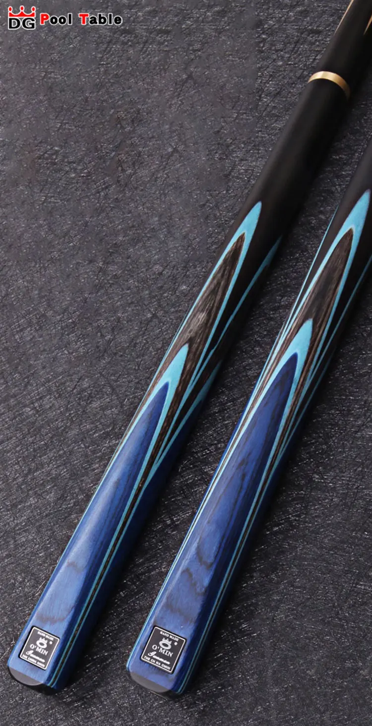 Handmade Custom 3 / 4 Jointed Pool Cue 9-10mm Head Ebony Solid Wood Cue ...