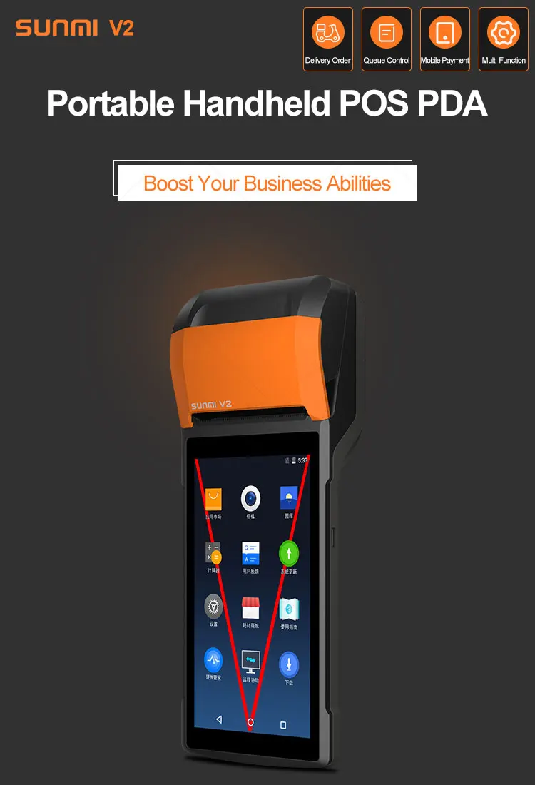 Sunmi Cash Register Android Terminal Pos Parking Ticket Mini 2g Ram ...