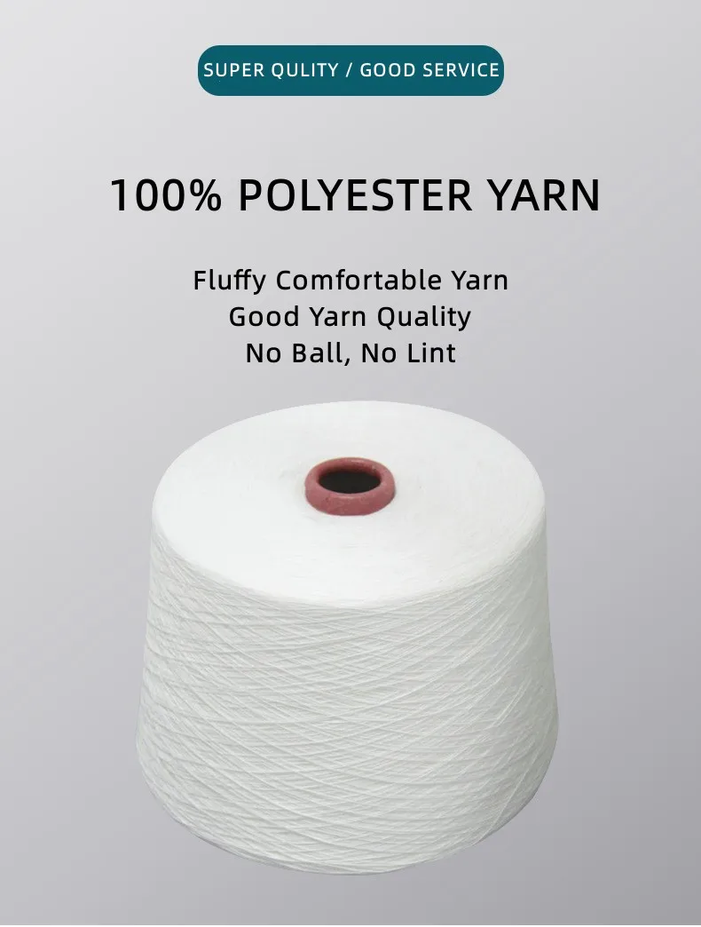 100% Pure Polyester Yarn - Ideal for Weaving & Knitting