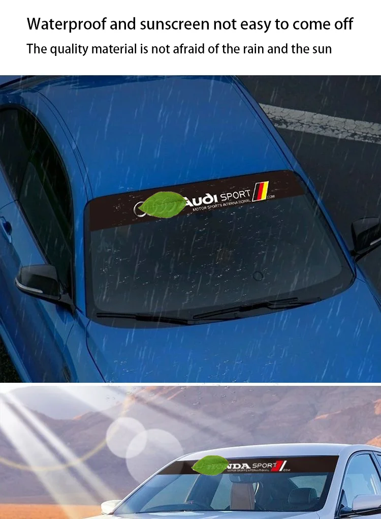 Custom Logo Car Windshield Sticker - Waterproof PVC Vinyl