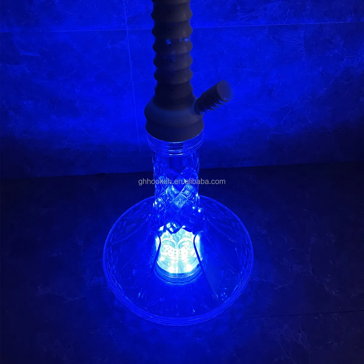 Long Sheesha Set Plastic Hookah Complete With Led Light Shisha Hose ...