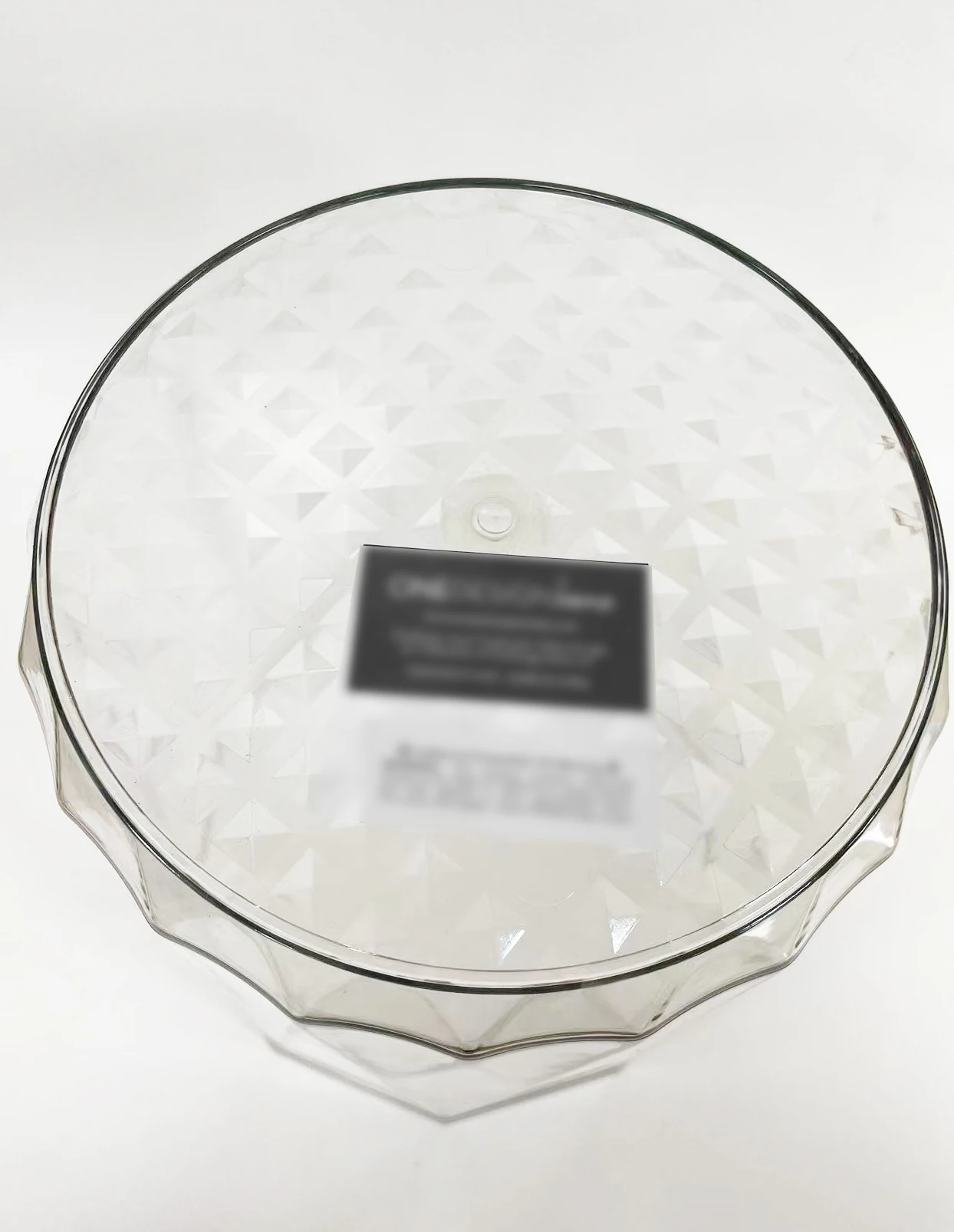 Clear Plastic Trash Cans Wastebasket Garbage Container Bins For ...