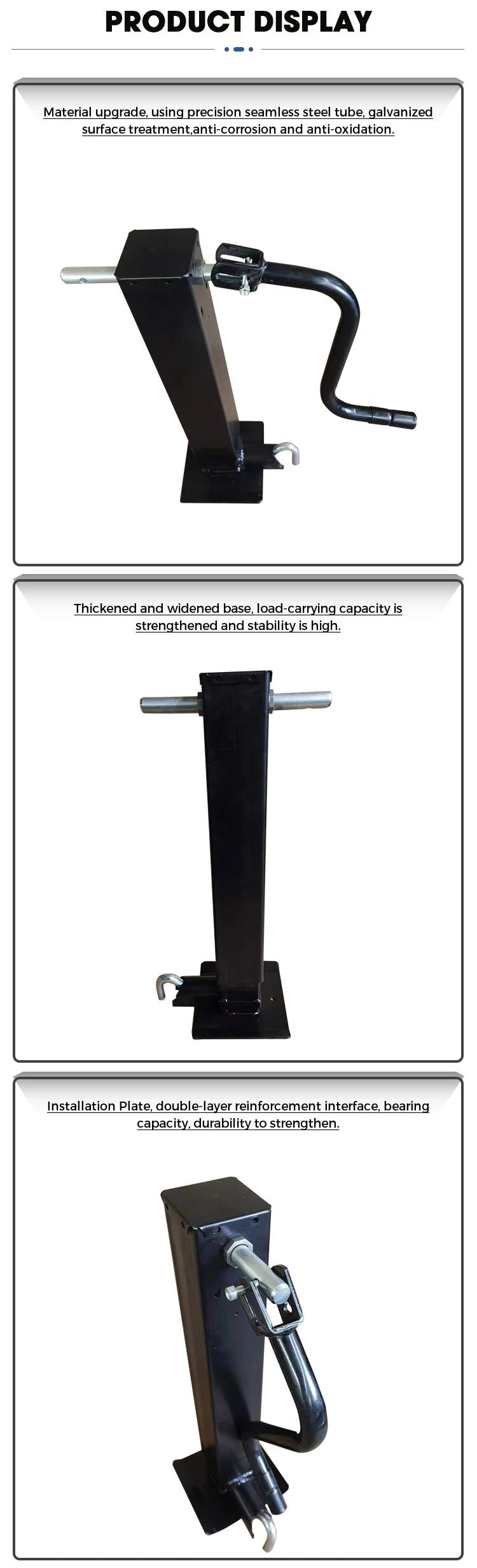 12000lbs Trailer Jack Boat Dropfoot Bolt On Ram Trailer Jack High ...