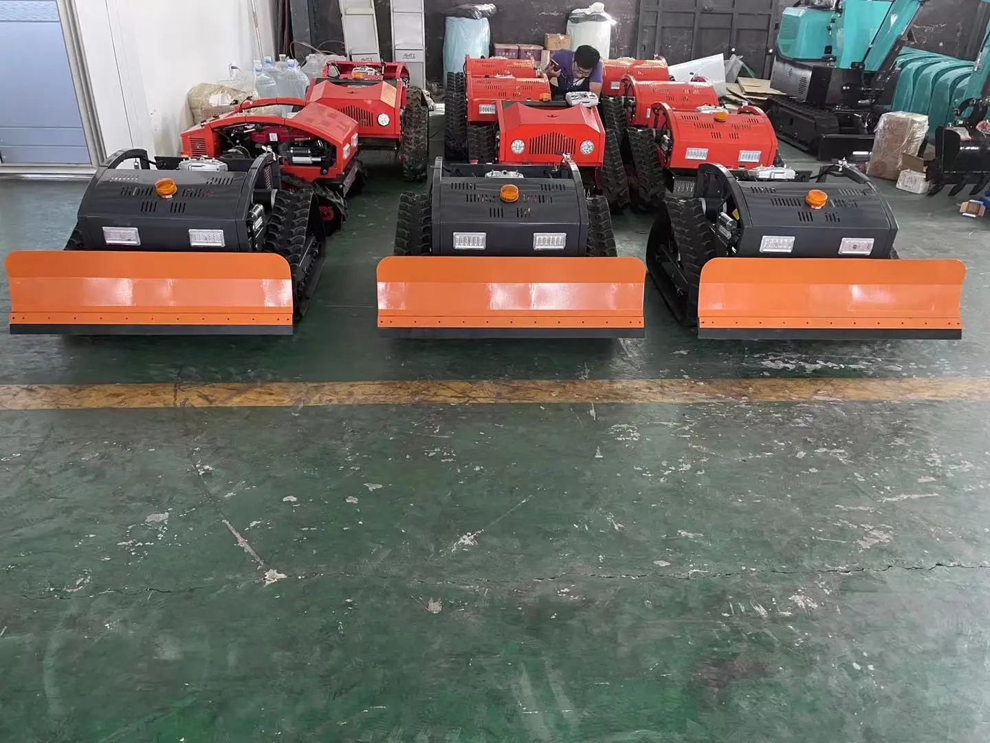 ATV Mini Remote Control Electric Smart Snow Plow Robot Lawn Mower for Sale