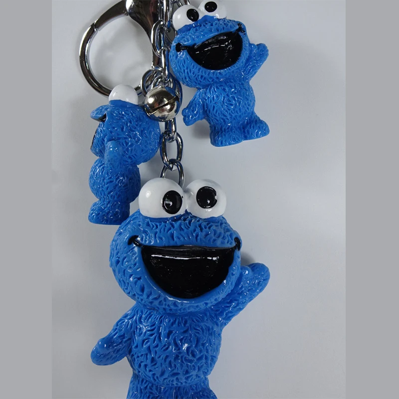 Cute Cartoon 3d Sesame Street Resin Anti-lost Keychain Bag Car Key ...