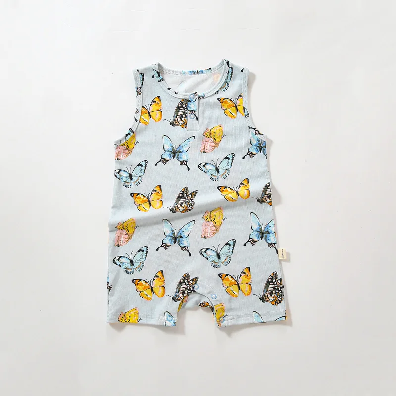 2022 Summer New Baby Vest Bodysuit Modier Cotton Comfortable Breathable ...