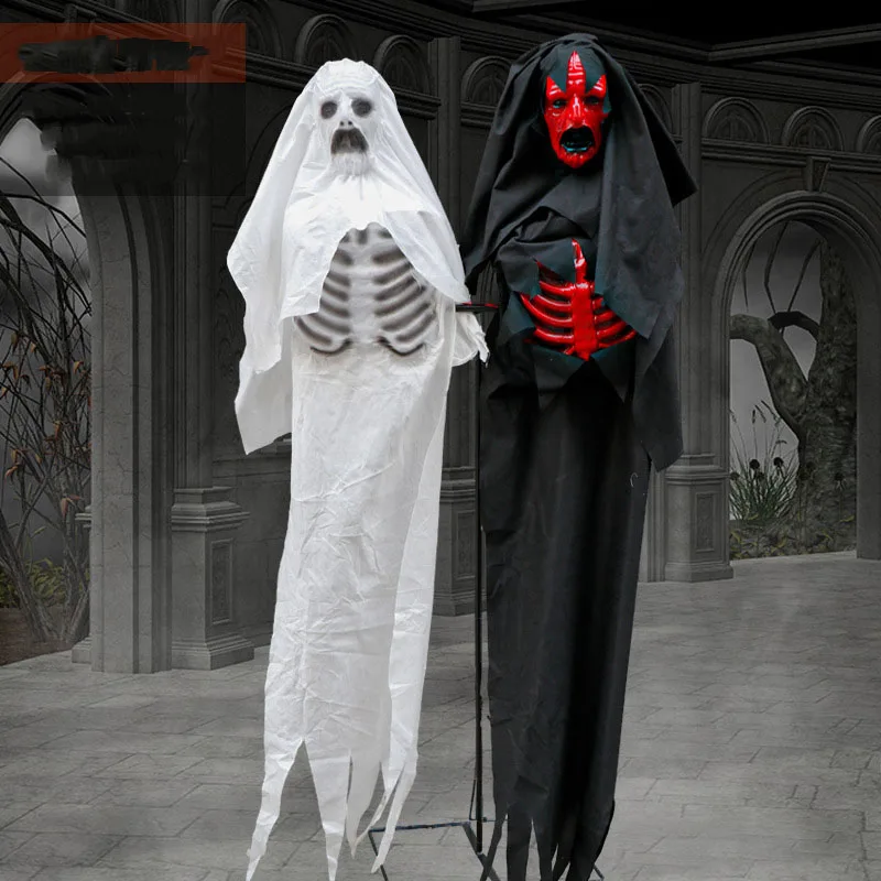 Large Halloween Animatronic Haunted House Prop Motion Activated Jump ...