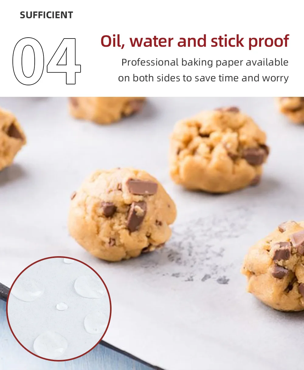 Manufacturer Custom Printed Logo Non Stick Baking Paper Roll 45cm ...