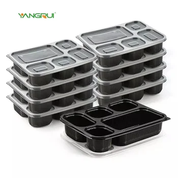 Multifunctional 4 Compartment To Go Containers Microwave Safe Meal Prep ...