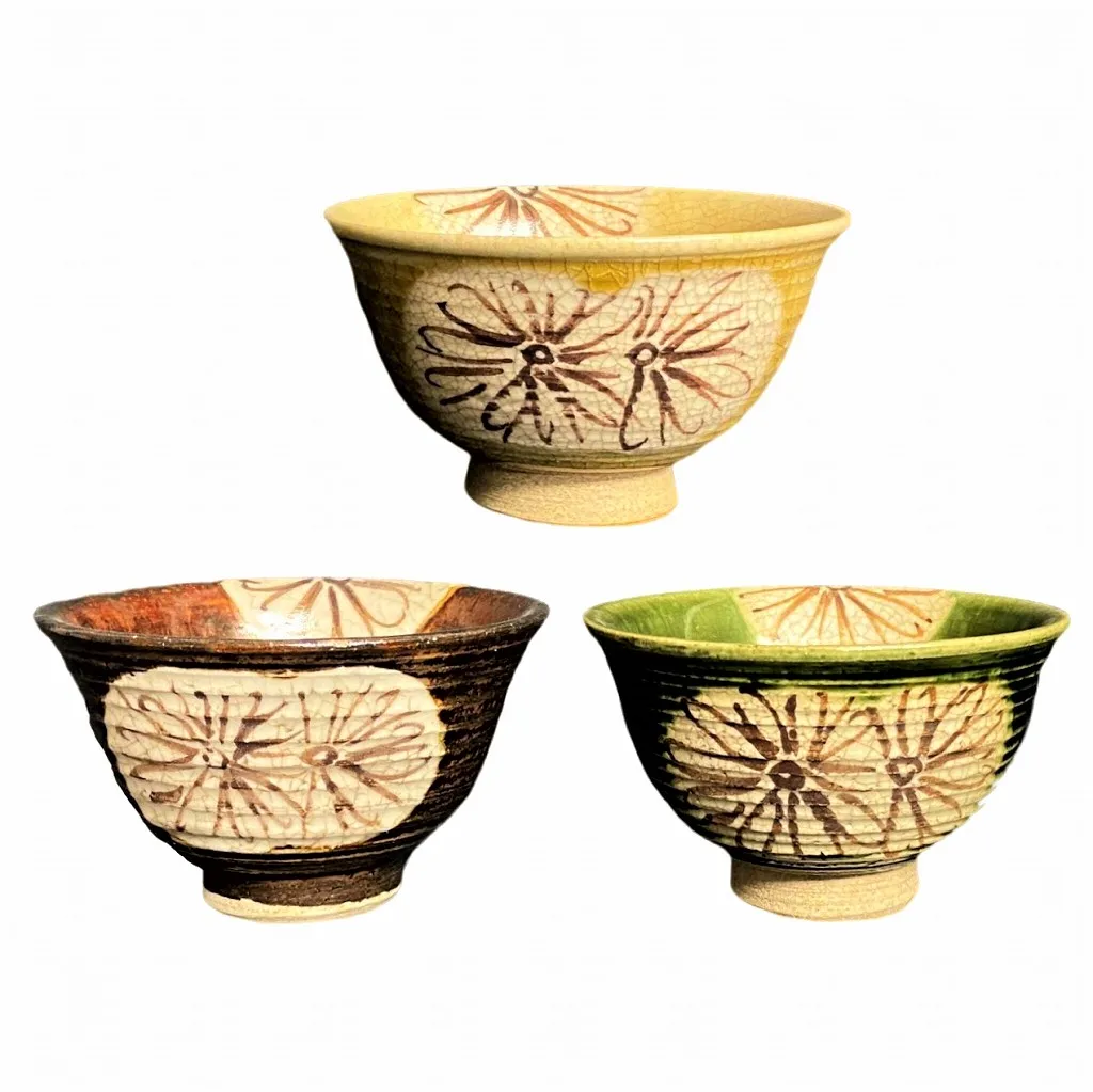 Japanese Green Tea Cups Custom Pottery Handmade Ceramic Bowls - Buy ...