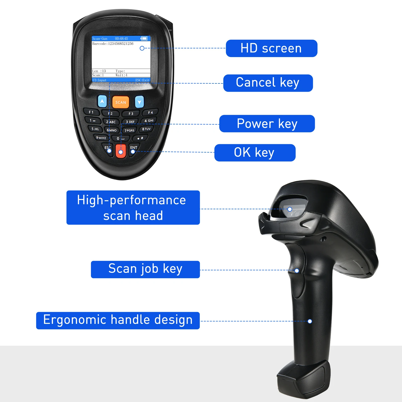 JR S-7103 Warehouse Inventory Management Scanner 2D QR