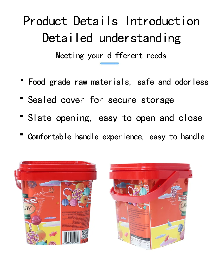 Custom Factory Designed Square Food-grade Plastic Snack Storage Box ...