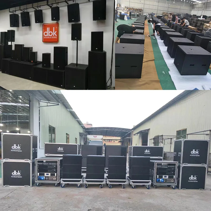 DBK Sound 4 X4 Columns Pro Column Speaker 12 Inch Powered Subwoofer PA ...