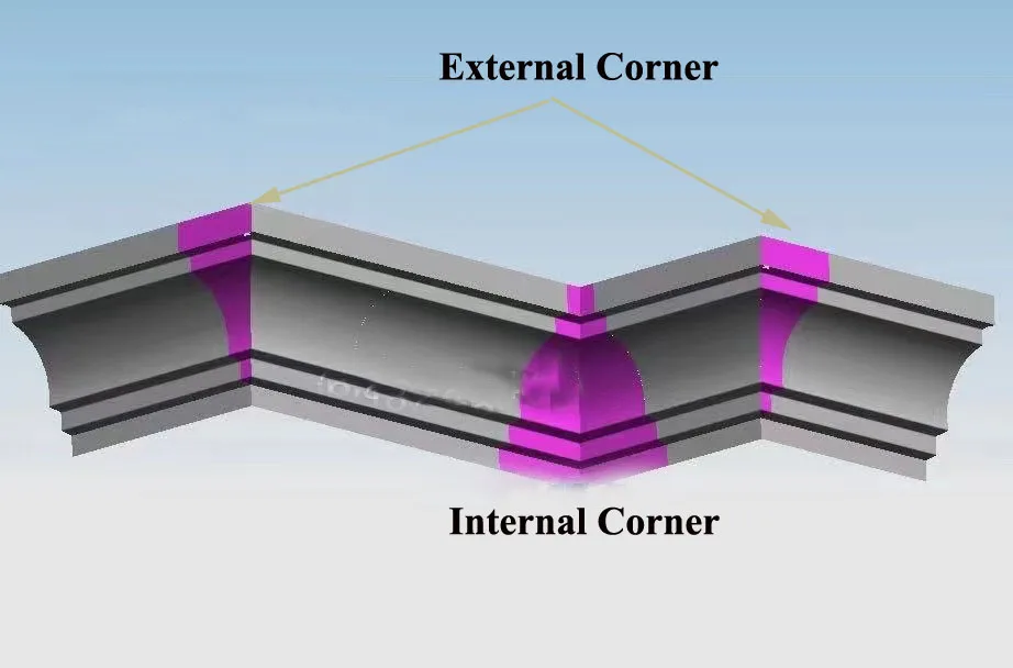 Concrete Eave Cornice Outside Wall Roof Decoration Molds - Buy Eave ...