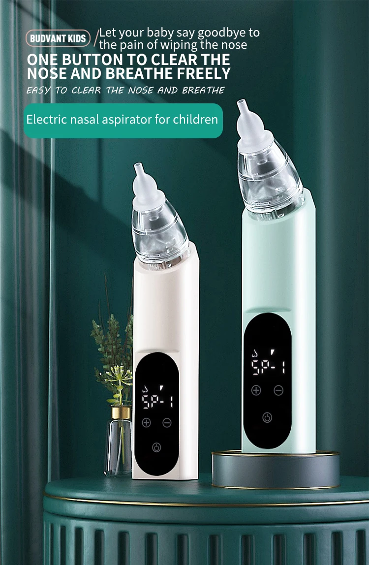 Electric Rechargeable Newborn Nose Cleaner Mucus Remover Booger Cleaner ...