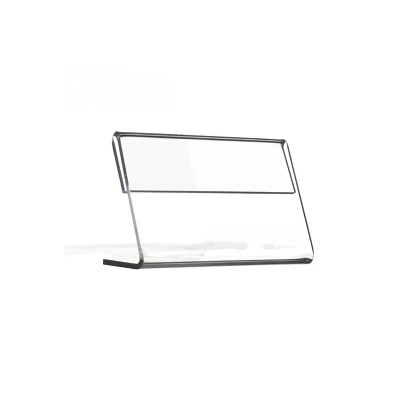 6x4cm L Shaped Horizontal Signage Paper Promotion Acrylic Plastic ...