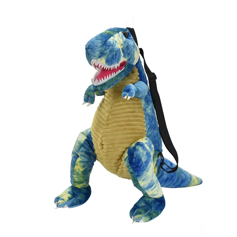 60 Cm Colorful Dinosaur Plush Backpack For Boy Kids Jurassic Animal ...