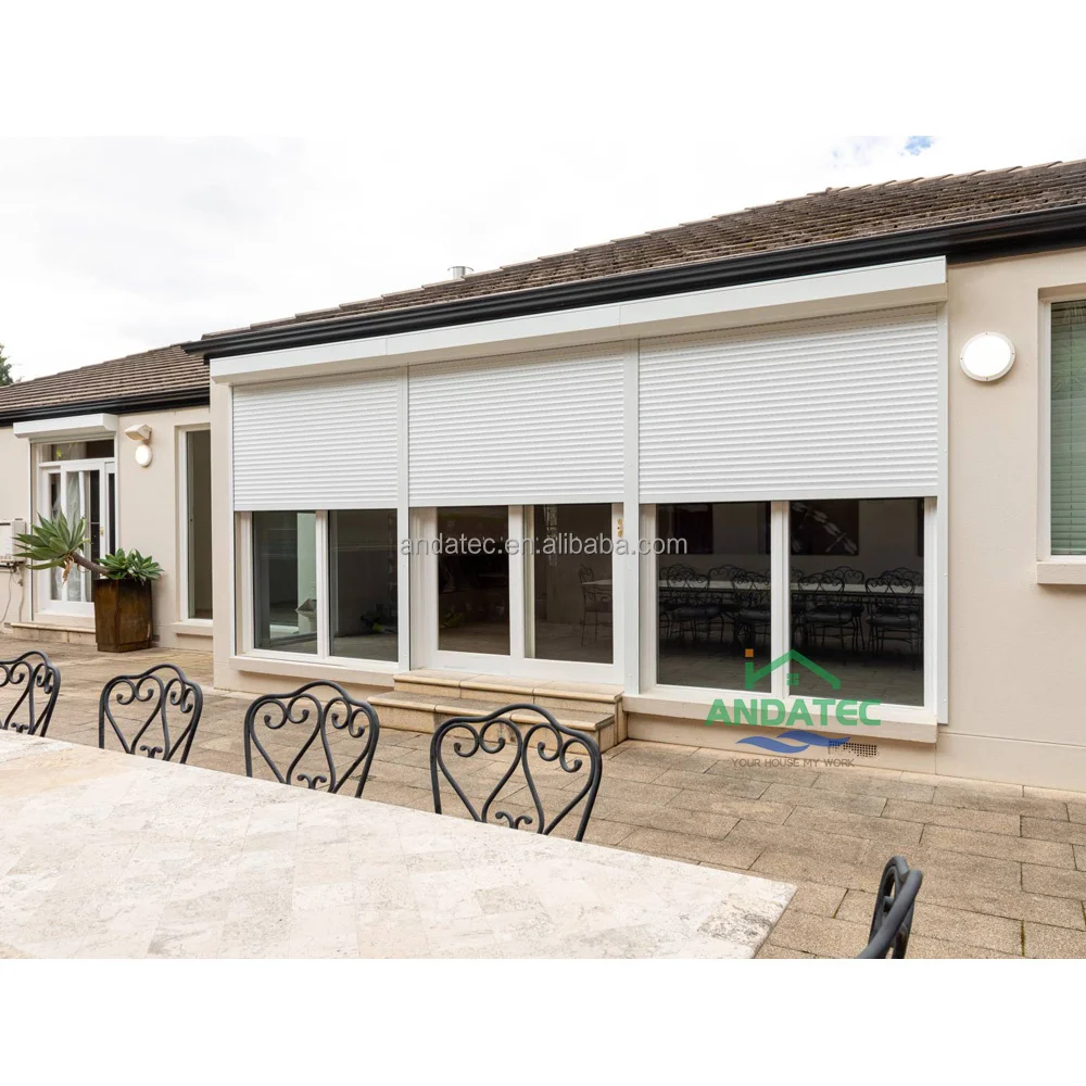 ADVANCE Hurricane Proof Motorized Rolling Shutter Security Electric Aluminum Roller Shutters for ...