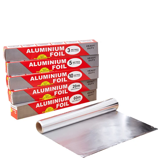 Wholesale Heavy Duty Aluminum Foil Paper Roll Silver Tin Foil 30cm 45cm ...