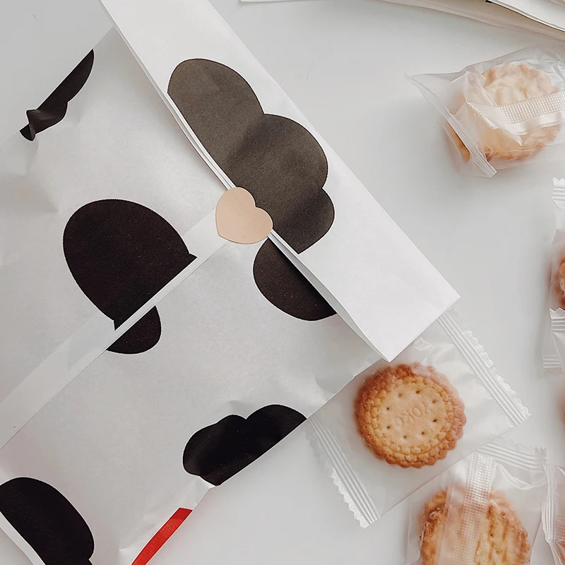 Customized Printing Cookies Packaging Paper Bag Oil Proof Envelope ...