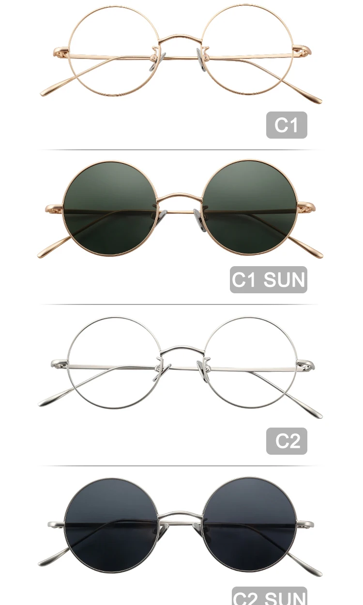 Retro Round Metal Frame Optical Glasses Eyeglasses Eyewear - Buy Brande ...