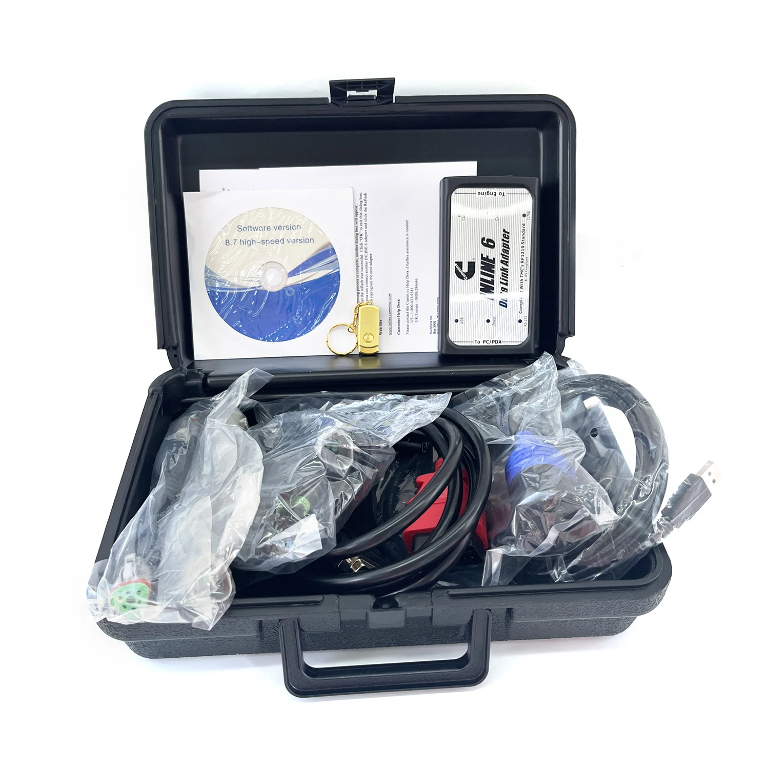 Heavy Duty Truck Diagnostic Toolkit With Inline6 V8.7 V7.62 Software Is ...