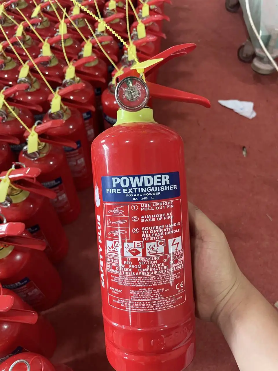 SAFETY PLUS General Type ABC Dry Chemical Powder Fire Extinguisher