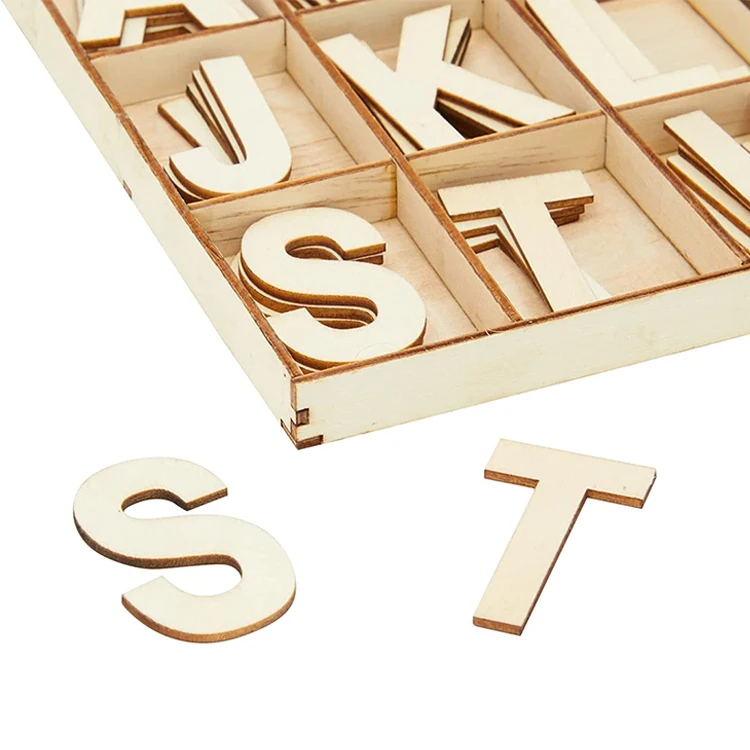 Wooden Alphabet Letters For Crafts Wooden English Letters Combo Set For ...