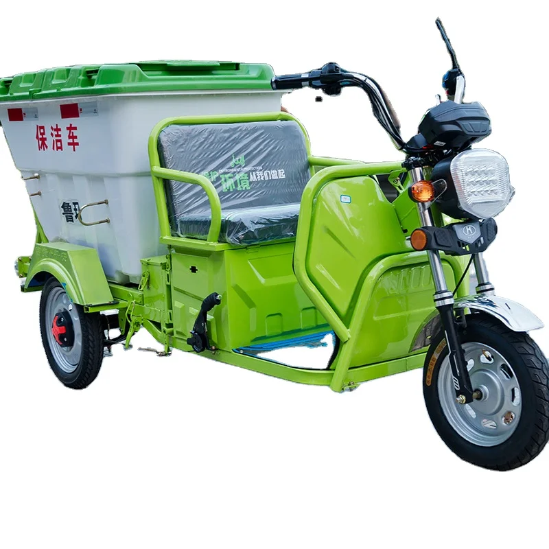 Three Wheel Rechargeable Garbage Bin Lift Truck Urban Garbage ...