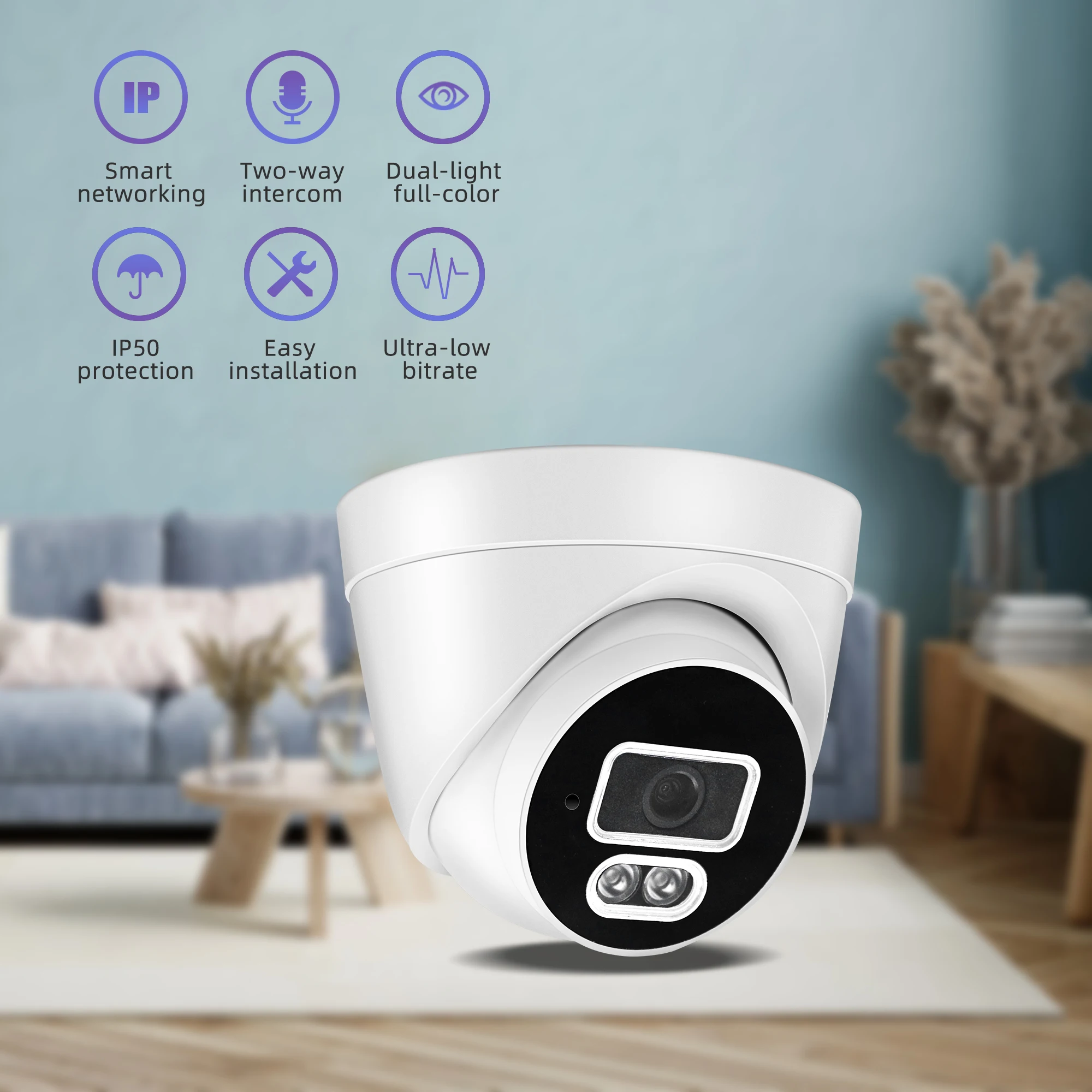 Best Selling Cctv Ip Indoor Network Camera Dome Surveillance 4mp ...