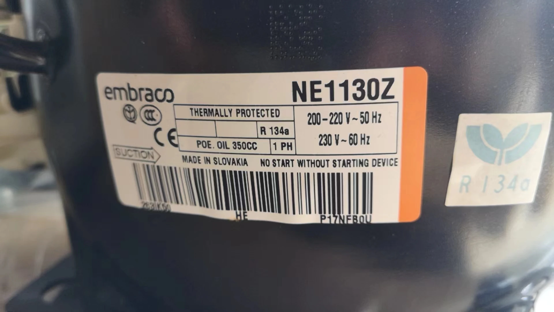 1/3HP LBP Hermetic Refrigeration Reciprocating Piston Compressor ...
