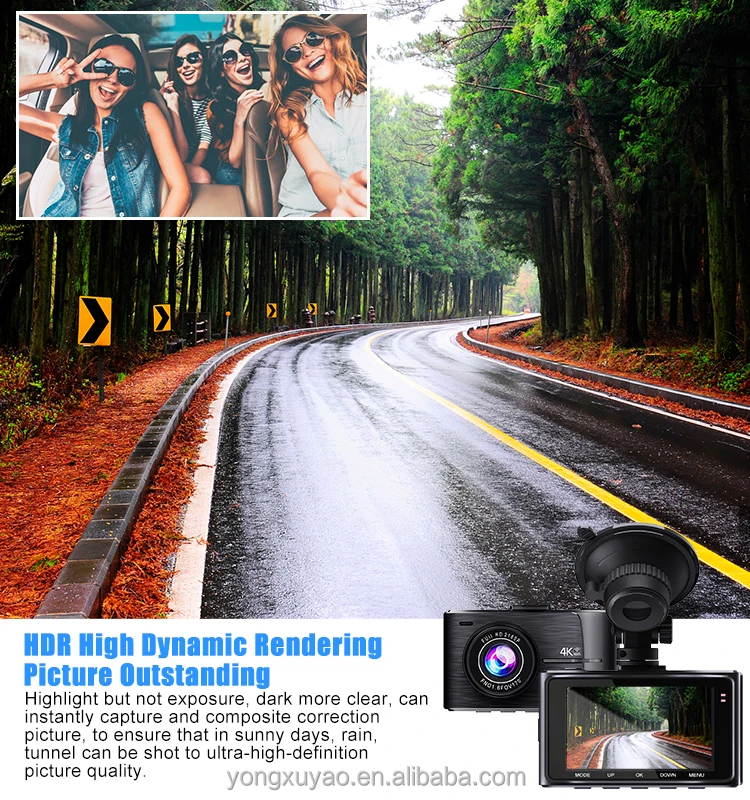 D2 Wide Angle Full Hd Dashcam Night Vision Car Black Box G-sensor 4k ...