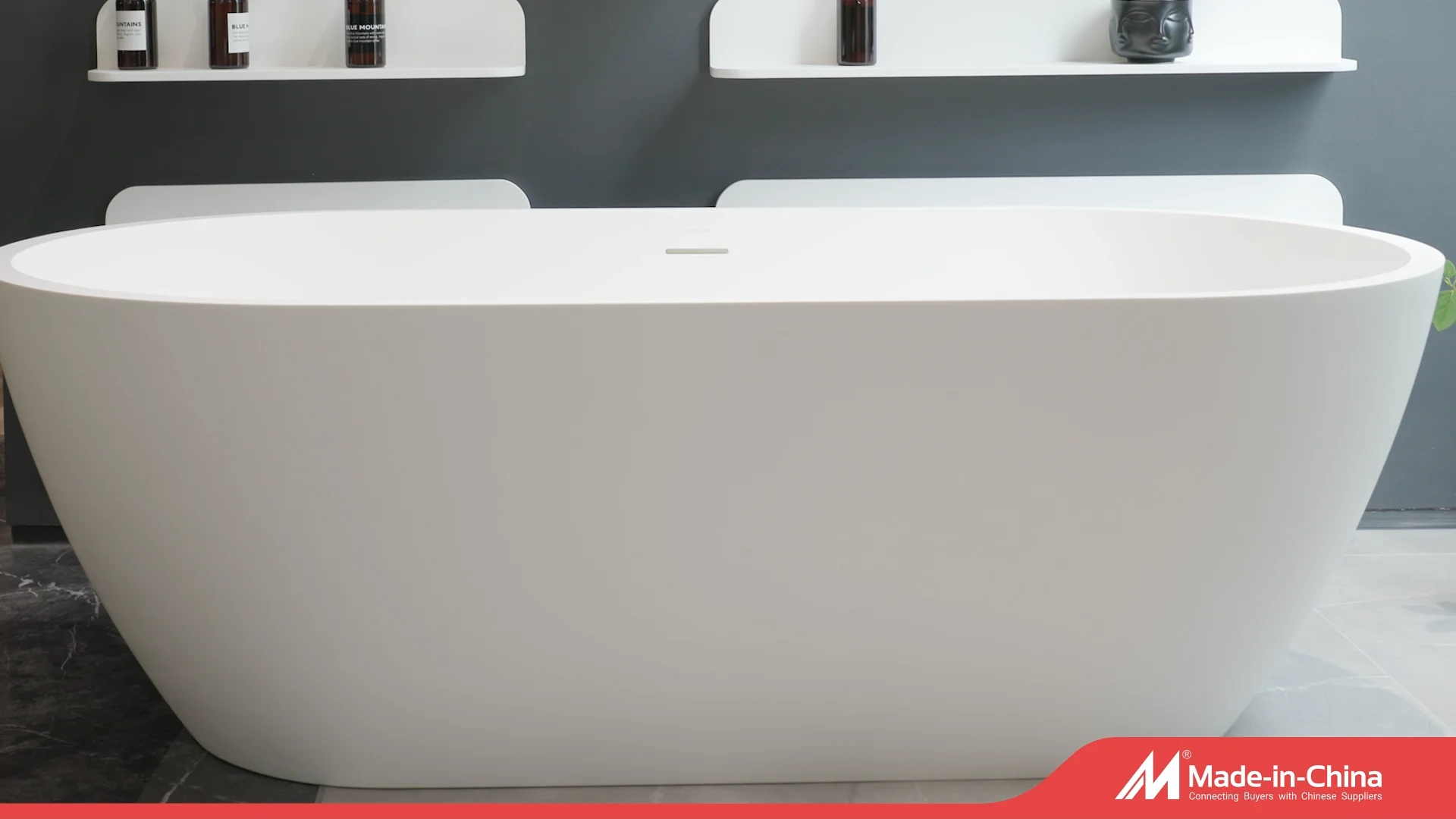 Artland Solid Surface Resin White Composite Stone Bathtub For ...