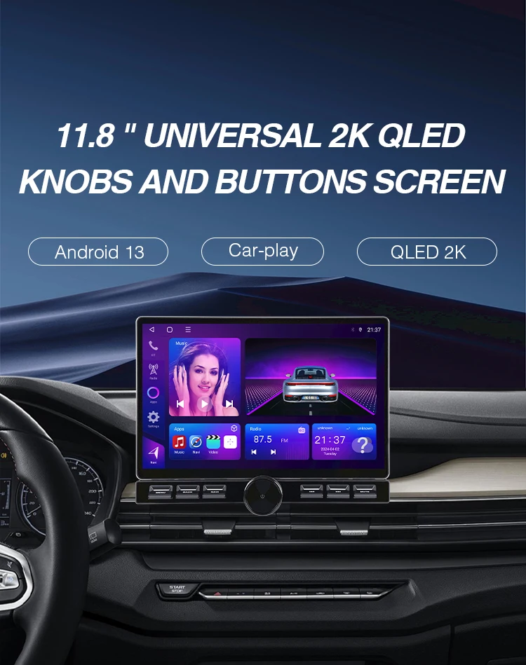 Universal Diamond 2k QLED Android Car Screen 8core TS10 TS18