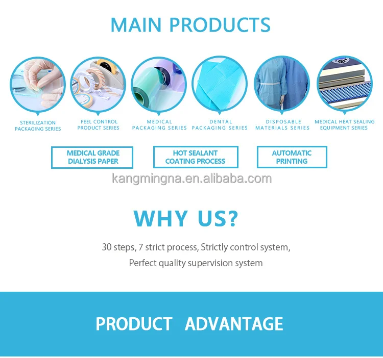 Medical Grid Lacquer Coated Paper Roll for Sterilization