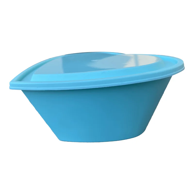 Red Microwavable Plastic Food Container Pp With Lid Disposable Lunch ...