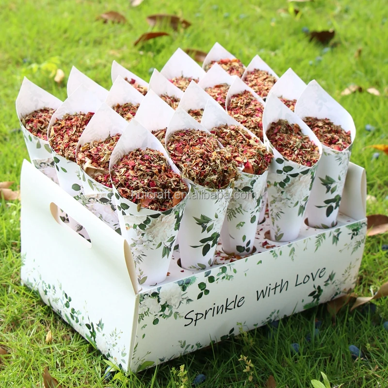 Huiran Wedding Confetti Cones Tray - Elegant Decorative Holder