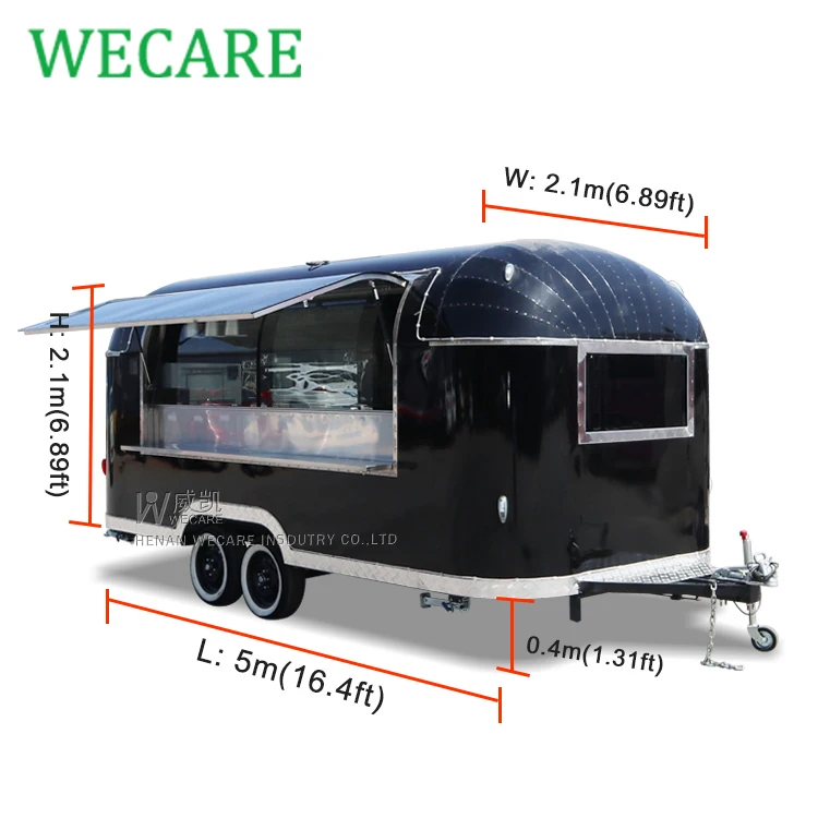 Wecare Street Mobile Restaurant Food Vans Truck Airstream Mobile Fast ...