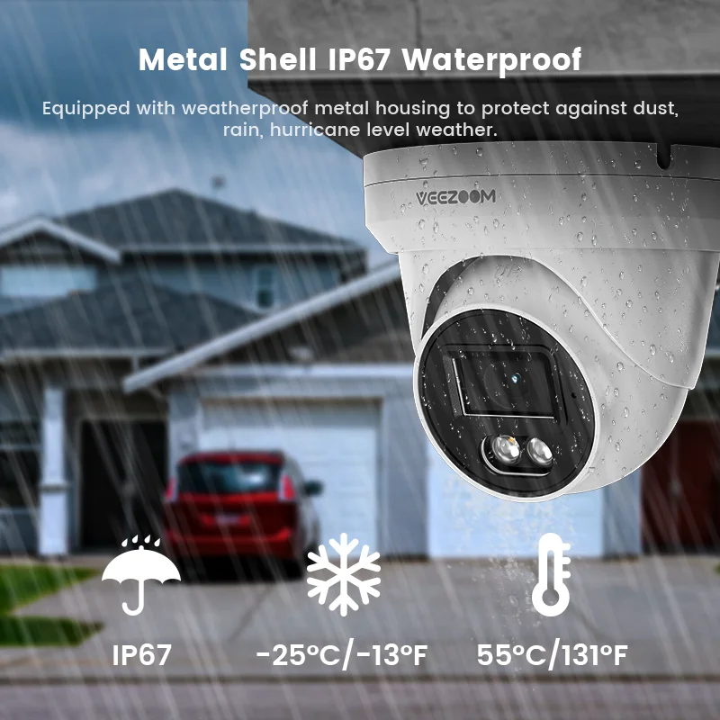 4K Ultra HD Outdoor Security Camera with Night Vision