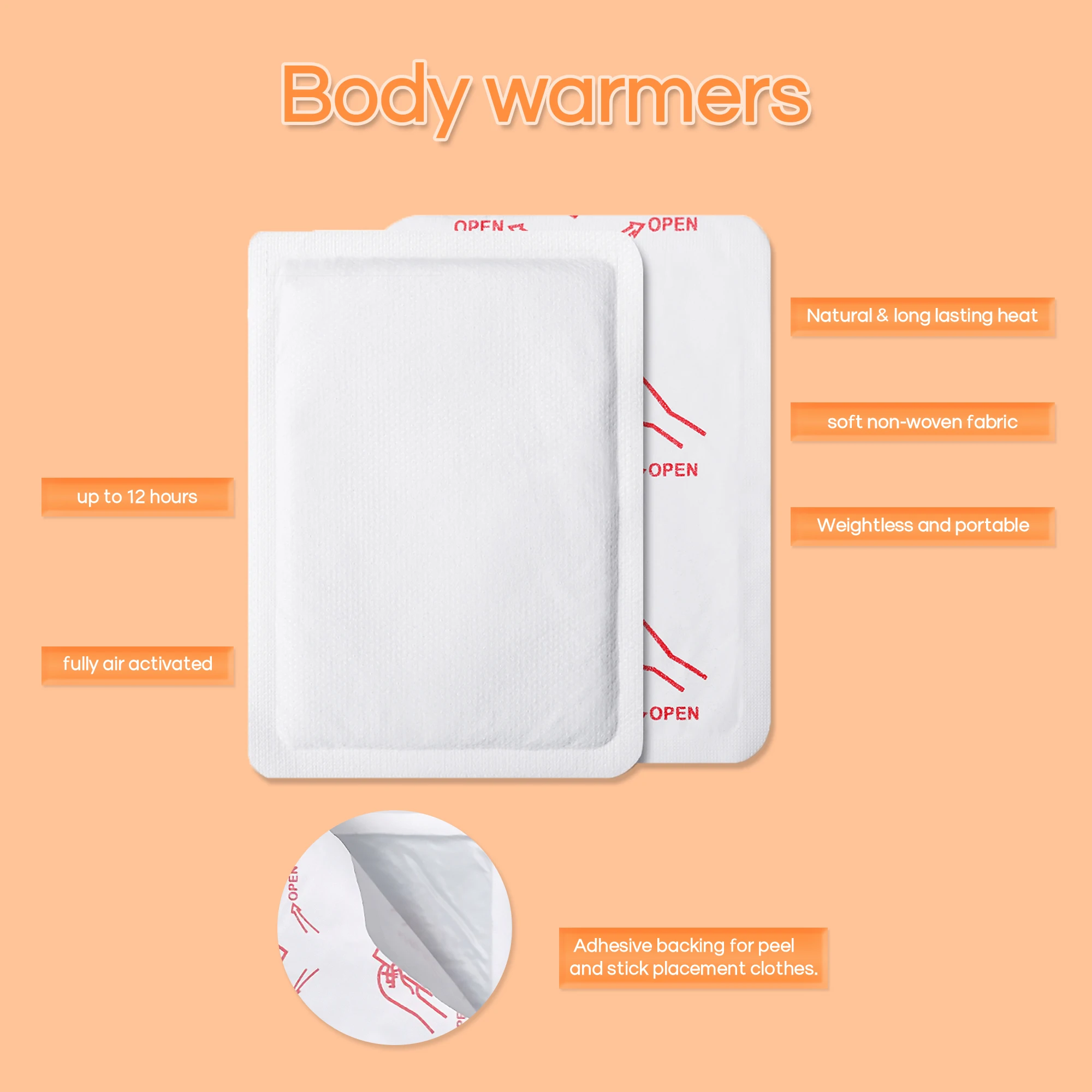 Heat Patch - Self Adhesive Warmer Patch for Pain Relief