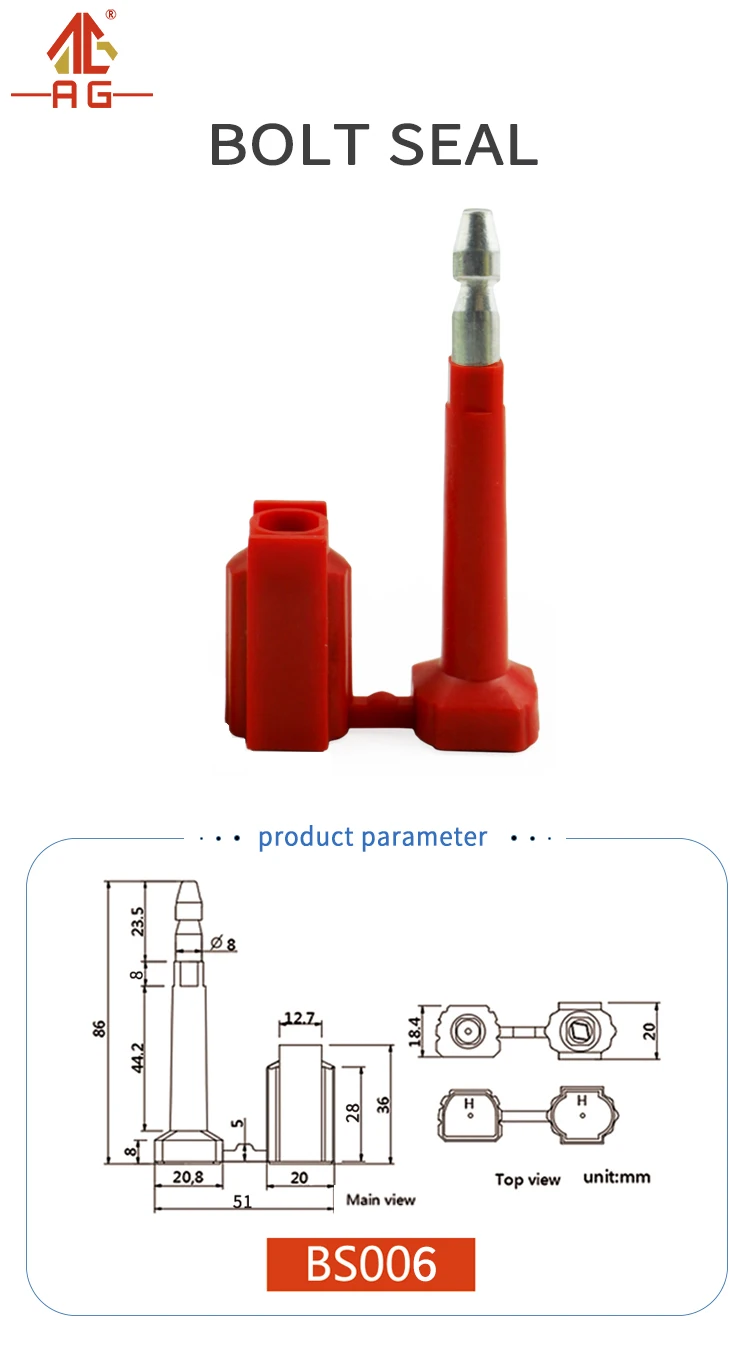 Sea Shipping Container Seals High Security Bolt Seals With Abs Coated ...