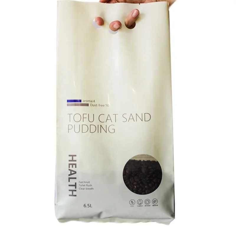 Large Capacity Custom Printed Empty Tofu Cat Litter Sand Plastic ...