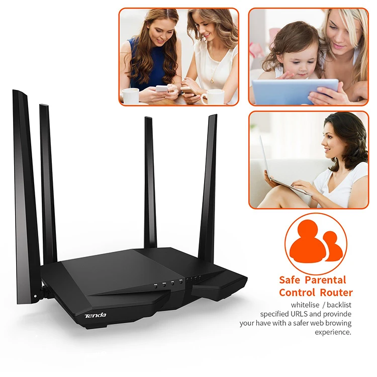 Tenda Wifi 6 Router For Home,Ax1500 Dual Band Gigabit Router Long Range ...