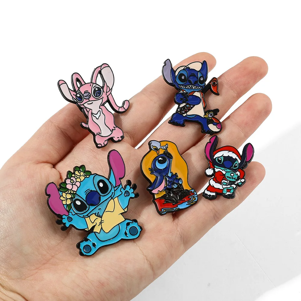 Creative Funny Cartoon Figure Stitch Marker Safety Enamel Pins - Buy ...